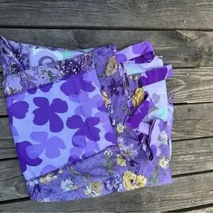 Handmade | Accents | Boho Purple Patchwork Curtain Panel Home Accents ...